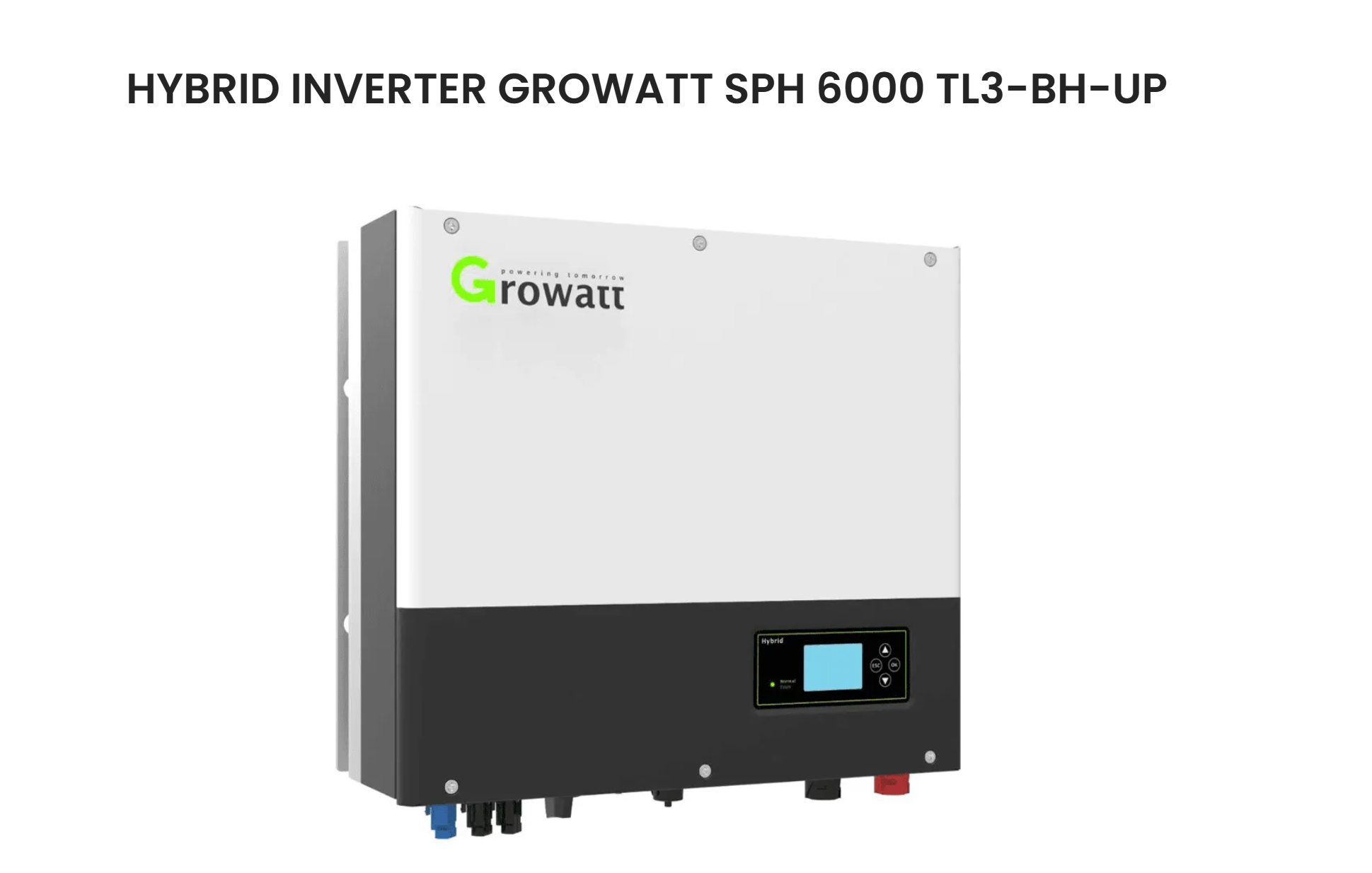 Growatt SPH6000 6KW Single Phase Hybrid Solar Inverter – Riayat